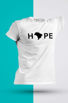 Camiseta Plus Size cristã Hope Brazil | Fé e Esperança com Estilo